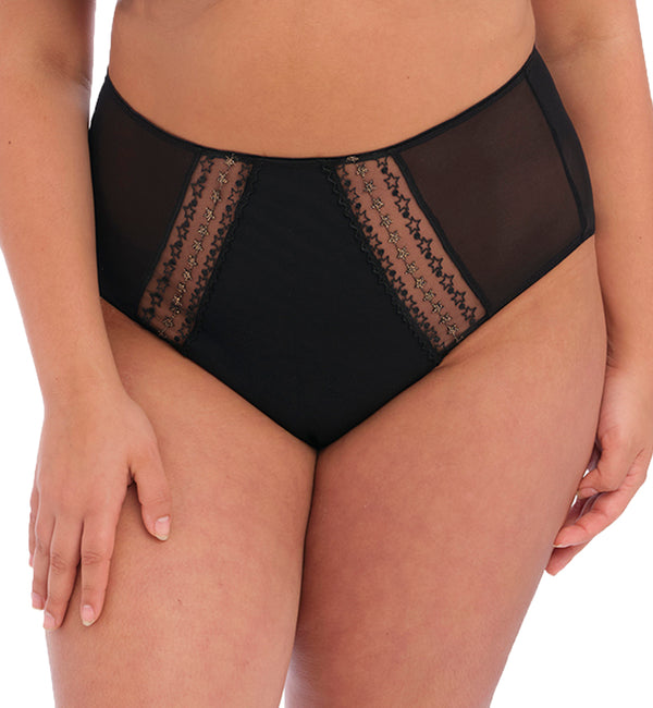 Elomi Matilda Matching Full Panty Brief (8906)- Black Star - Breakout Bras