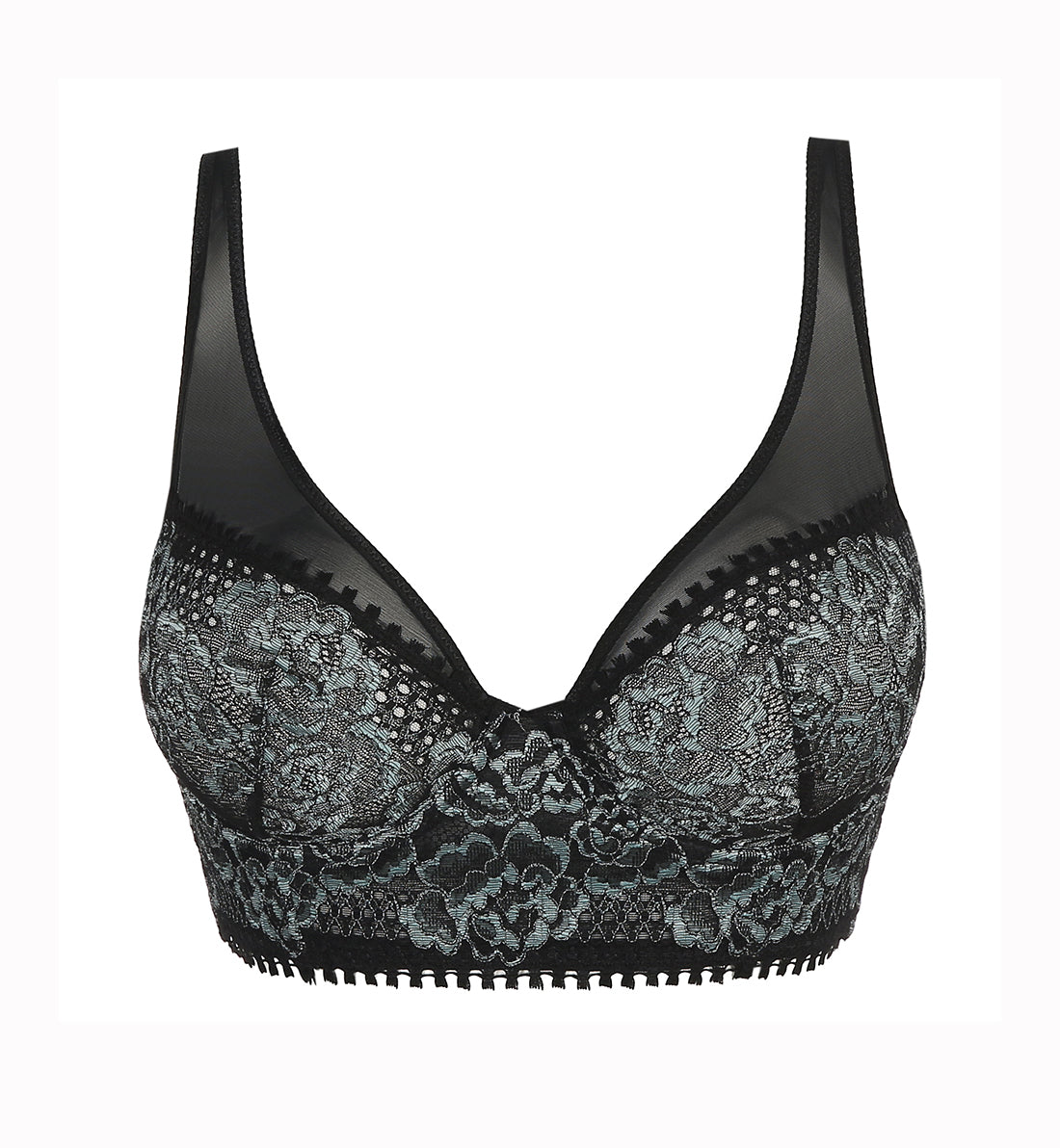 PrimaDonna Twist Rose Sauvage Triangle Underwire Bra (0142086)- Black