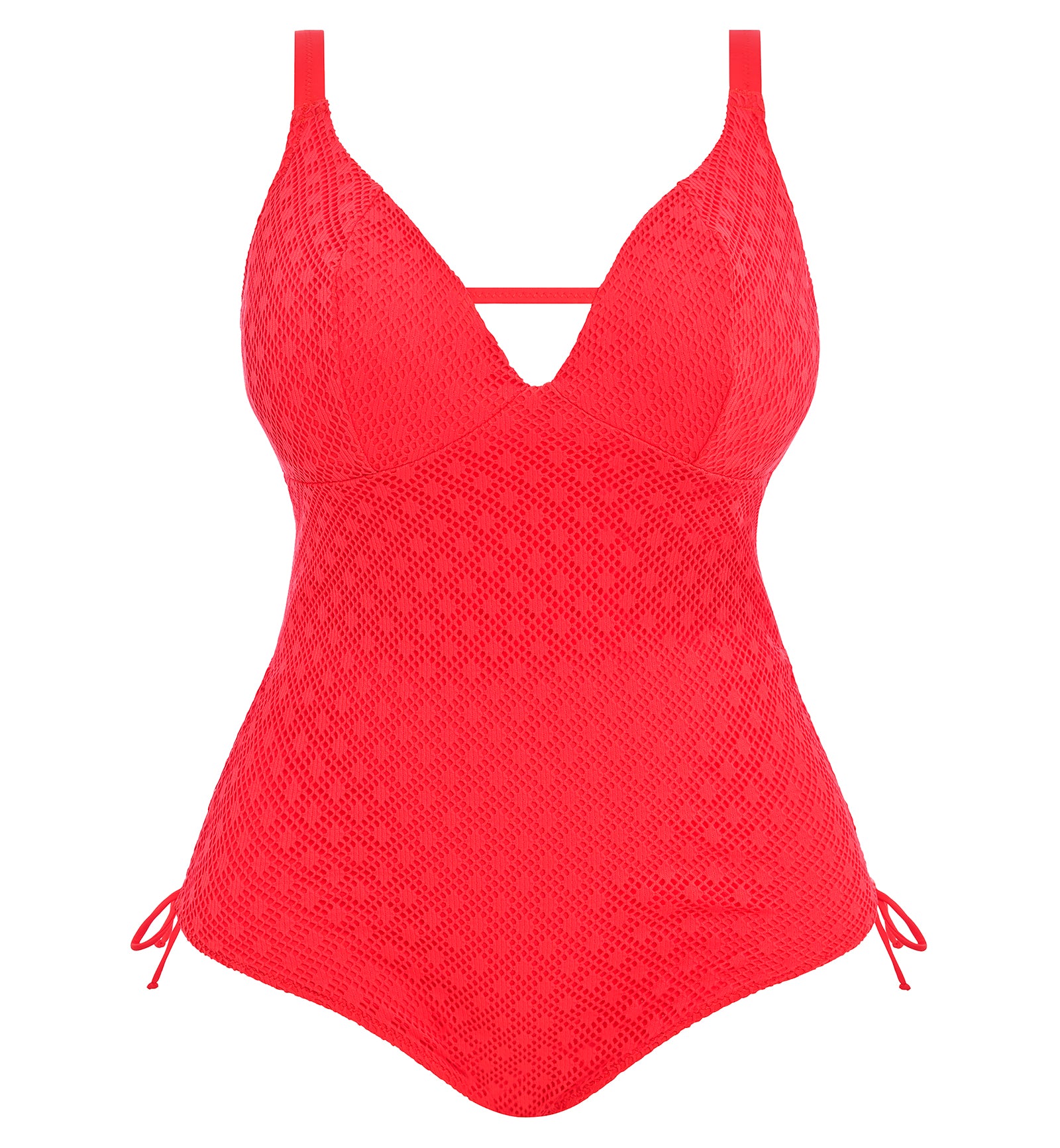 Elomi Bazaruto Plunge Non Wire One Piece Swimsuit (ES800643)- Sunset