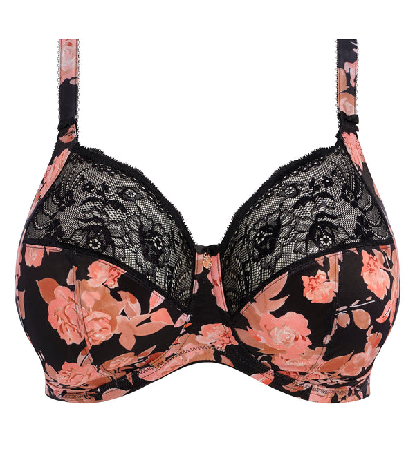 Elomi Morgan Stretch Lace Banded Underwire Bra (4110) - Watercolour ...
