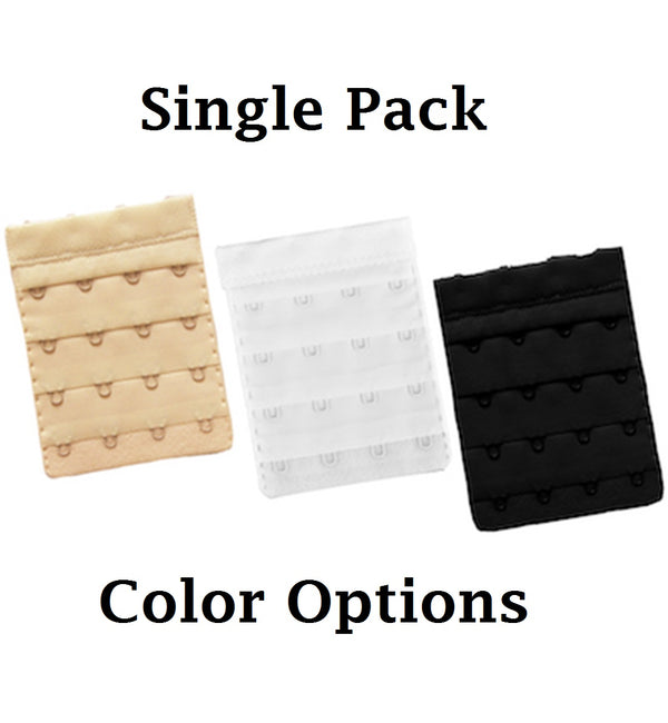 Braza Bra Back Extender SINGLE PACK (5060) - Black - Breakout Bras
