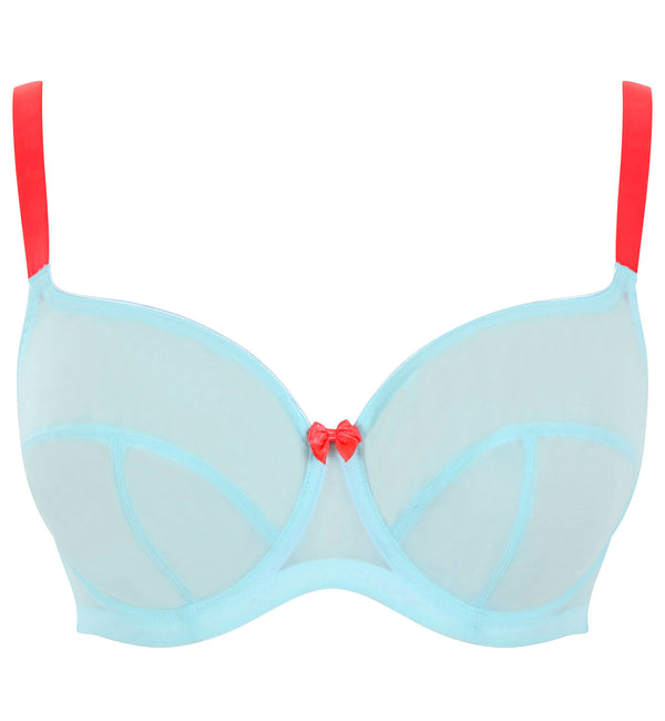 Panache Tango Essence Underwire Balconette Bra (10961) - Aqua/Coral ...