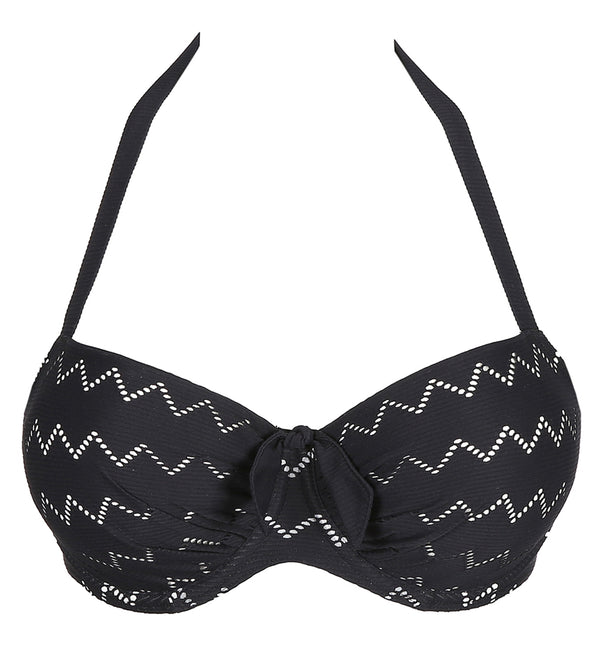 PrimaDonna Maya Padded Balcony Underwire Bikini Top (4004316) - Black ...