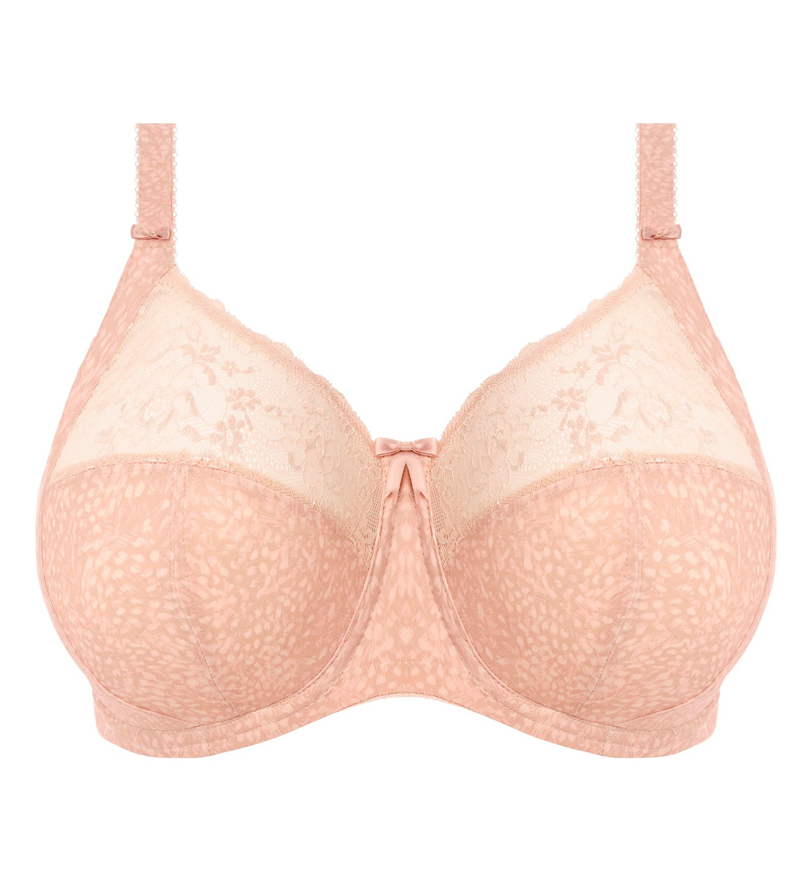 Elomi Morgan Stretch Lace Banded Underwire Bra (4110)- Cameo Rose