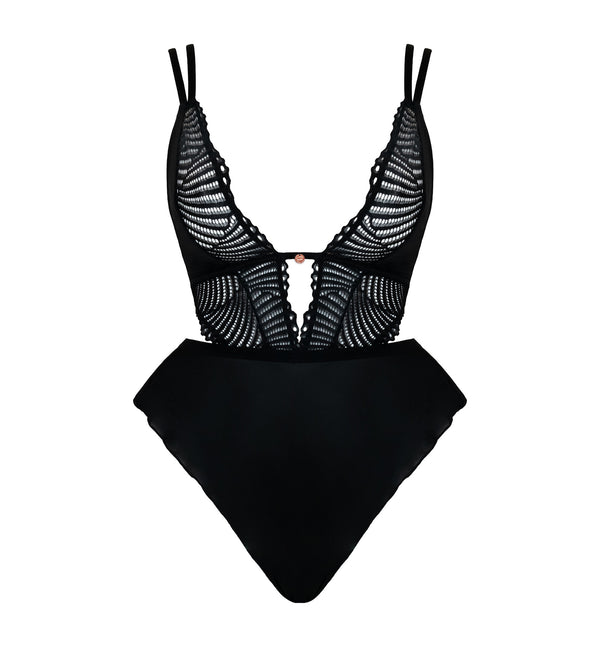 Scantilly by Curvy Kate After Hours Stretch Lace Teddy (SN025327) - Bl ...