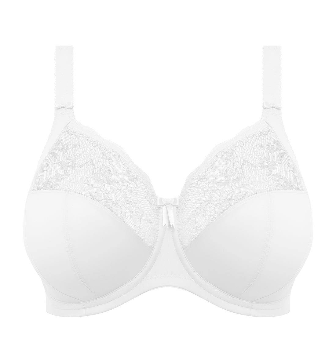 Elomi Morgan Stretch Lace Banded Underwire Bra (4111)- White