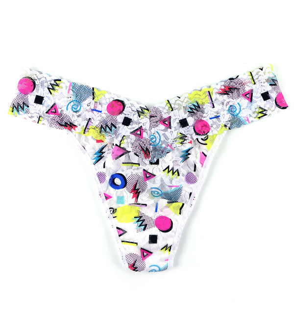 Hanky Panky Decades Original Rise Thong (Prints) - 80S Rad Geo ...
