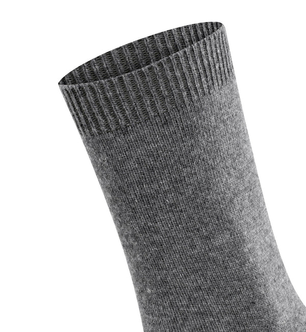 FALKE Cosy Wool Crew Socks (47548) - Grey Mix - Breakout Bras