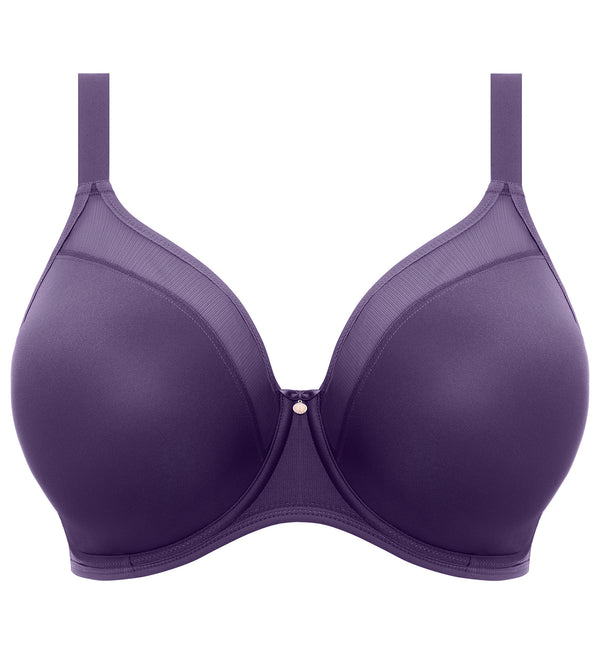Elomi Smooth Unlined Underwire Molded Bra (4301) - Midnight - Breakout Bras