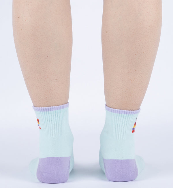 SOCK it to me Quarter Crew Socks (SITMQCS) - Book Worm - Breakout Bras