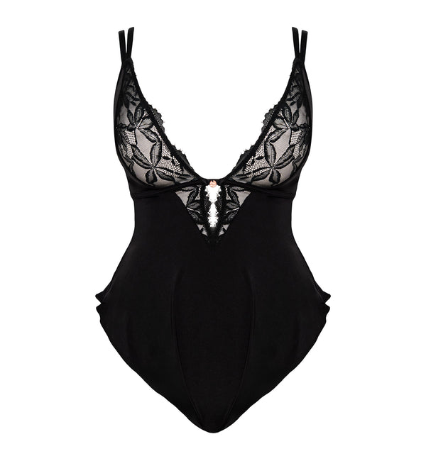 Scantilly by Curvy Kate Embrace Stretch Lace Teddy (ST048327) - Black ...
