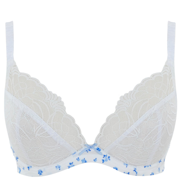 Panache Cherie Non-Padded Underwire Demi Bra (11016) - Vintage Floral ...