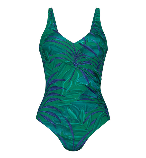 Anita Leaf It Salia One Piece Swimsuit (7440) - Teal - Breakout Bras