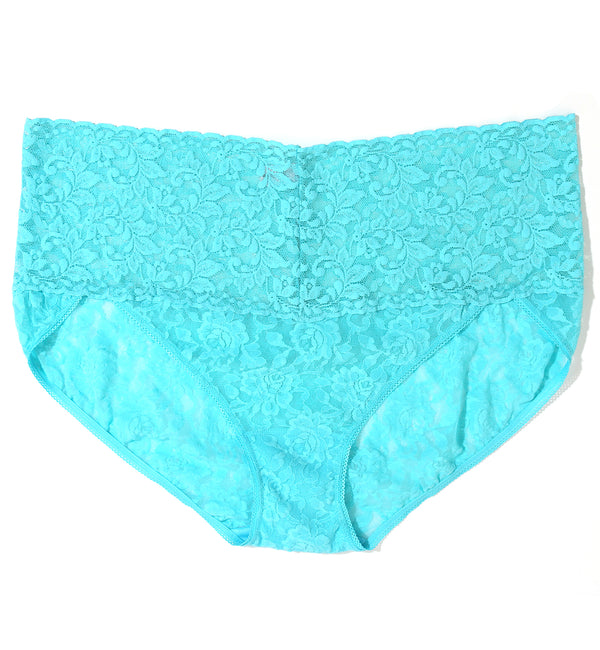 Hanky Panky Retro Lace V-kini PLUS (9K2124X) - Aquatic Blue - Breakout Bras