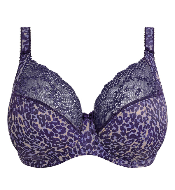 Elomi Lucie Banded Stretch Lace Plunge Underwire Bra (4490) - Midnight ...