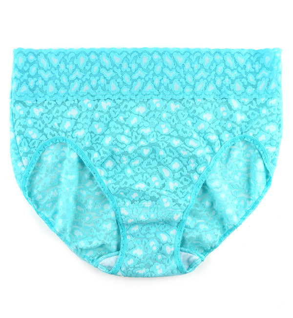 Hanky Panky Cross Dyed Leopard French Brief (7J2461) - Radiant Turquoi ...