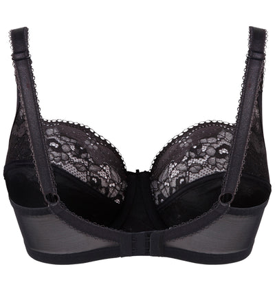 Panache Clara Full Cup Underwire Bra (7255) - Charcoal/Black - Breakout ...