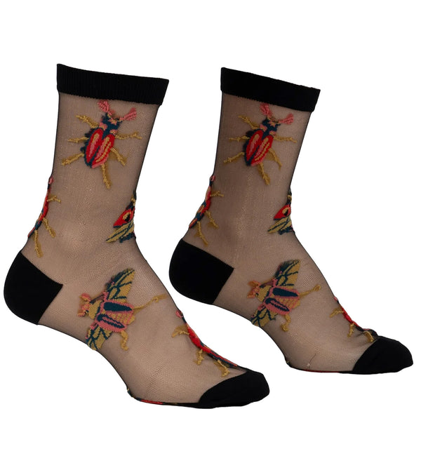 SOCK it to me Sheer Crew Socks (SITMSCS) - The Beetles - Breakout Bras
