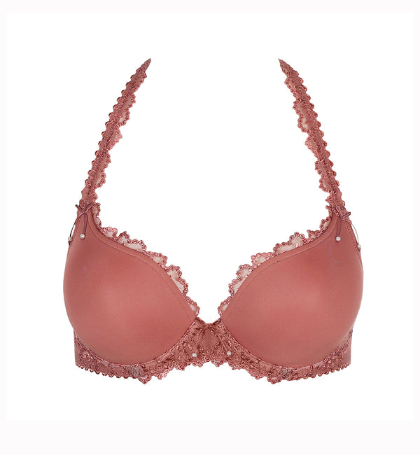 Marie Jo Jane Heart Shape Padded Underwire Bra (0101336) - Red Copper ...