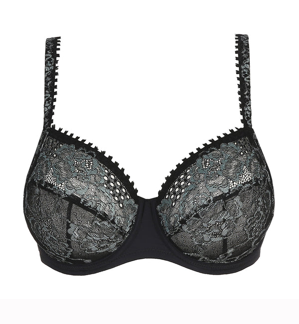 PrimaDonna Twist Rose Sauvage Full Cup Underwire Bra (0142080) - Black ...