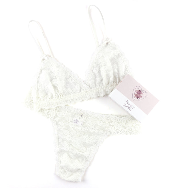 Hanky Panky Wedding Night Original Rise Thong and Bralette Set (9C183S ...