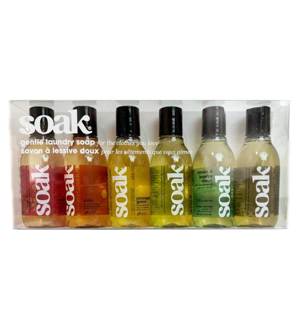 Soak Box Sampler Travel Set (6 Pack of 3 oz. bottles) - Assorted ...