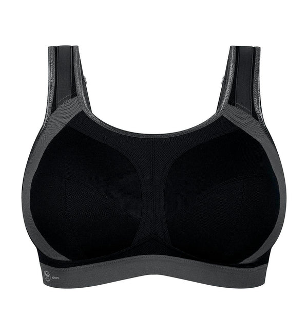 Anita Extreme Control Plus Wireless Sports Bra (5567) - Black/Anthraci ...